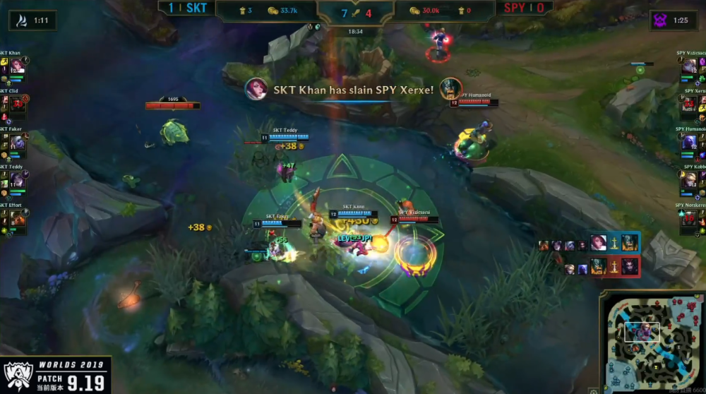 LOL：机长卡莎化身刺客，SKT连续两局击溃SPY拿下赛点！