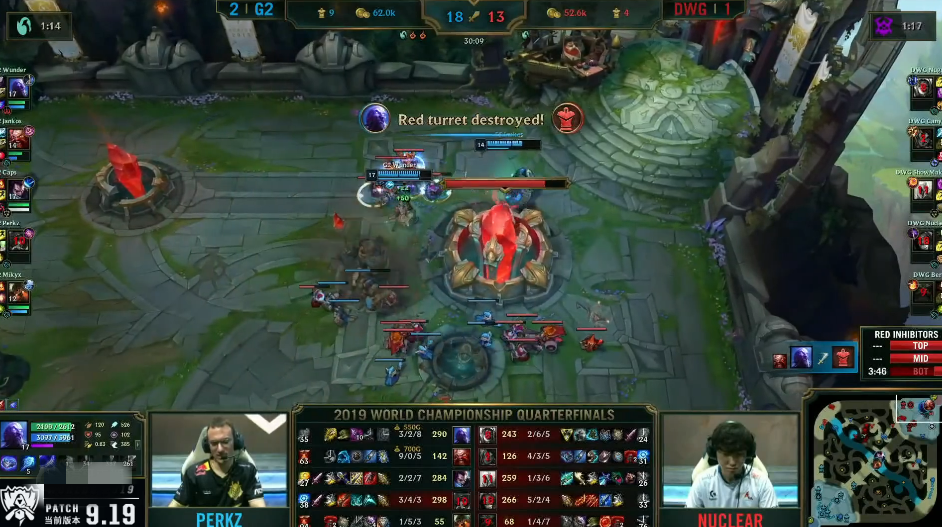 英雄联盟S9：从八强赛的结果来看，SKT和FPX晋级决赛的几率更大！