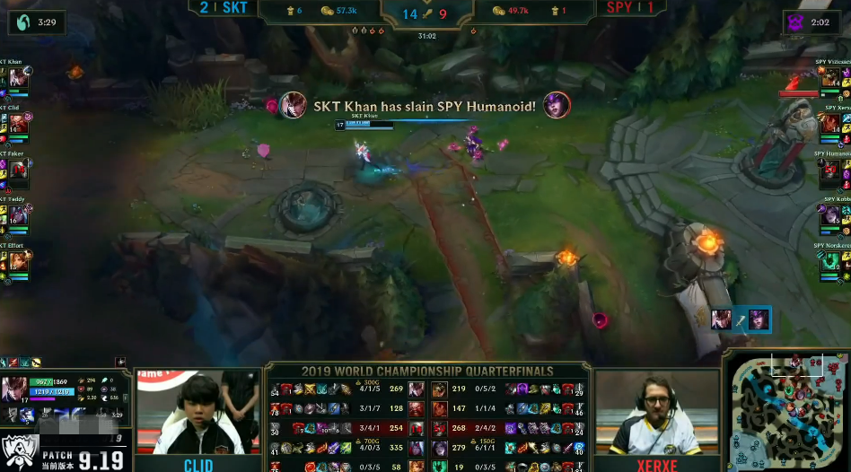 英雄联盟S9：从八强赛的结果来看，SKT和FPX晋级决赛的几率更大！