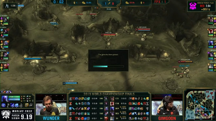 FPX2-0拿到赛点，主场暂停也难救G2，S9铁律3-1要被打破