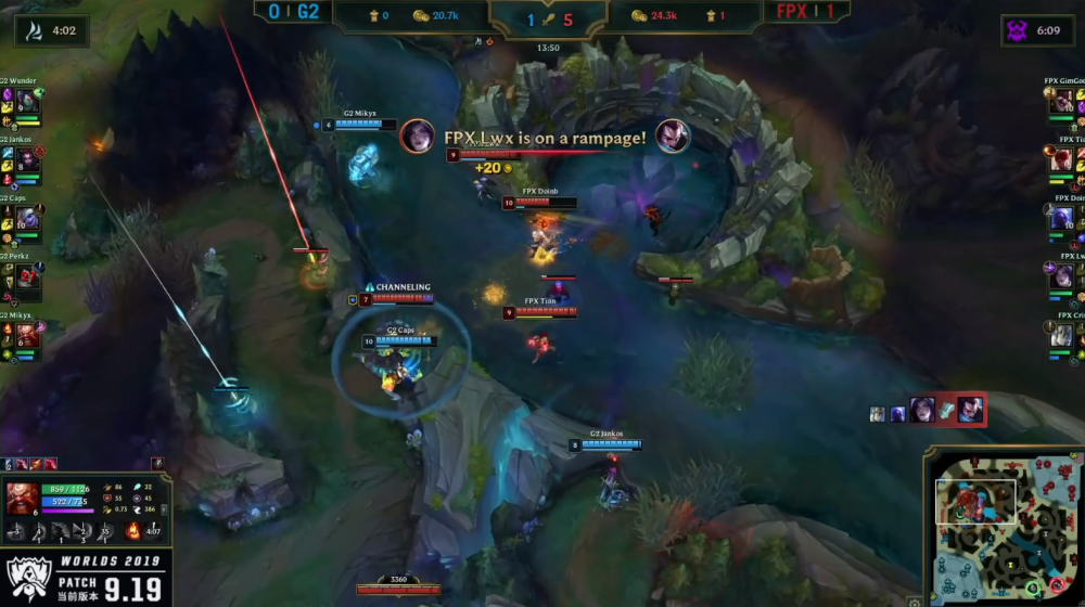 LOL：FPX轻松拿下赛点，解说米勒直呼：G2被打懵了！