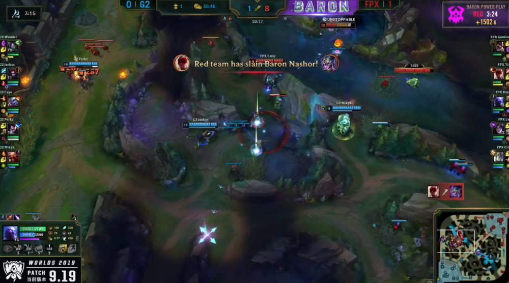 LOL：FPX轻松拿下赛点，解说米勒直呼：G2被打懵了！