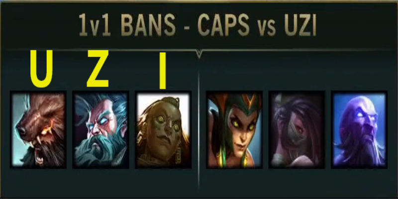 Caps用ban位表白：Solo把“Uzi”ban了！暗中致敬Uzi