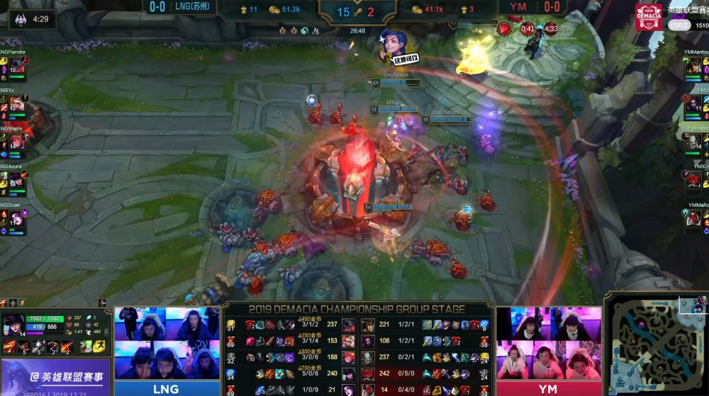 LOL：YM德杯首秀中单蛮王！LNG新阵容全面碾压拿下开门红