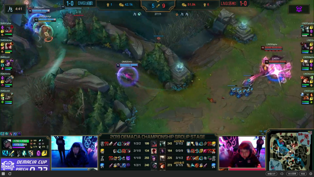 黑暗势力OMG不敌LNG 阿修罗逆版本ADcarry惊艳全场