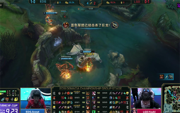 Xinyi野区节奏力压小花生 EDG轻取LGD获得二连胜