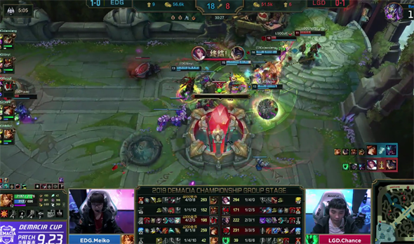 Xinyi野区节奏力压小花生 EDG轻取LGD获得二连胜