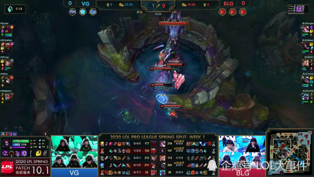 Kkoma首秀LPL，结果VG被BLG当人机打，三冠王教练一世英名啊