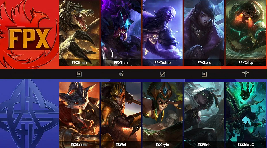 FPX顽强抵抗不敌远古龙buff 新军ES状态生猛先下一城！