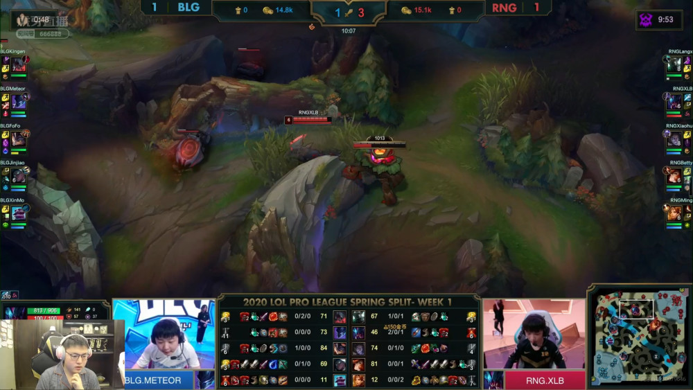 RNG春季赛首秀失利，Uzi：BLG团战能力太强，RNG缺输出还被盯死