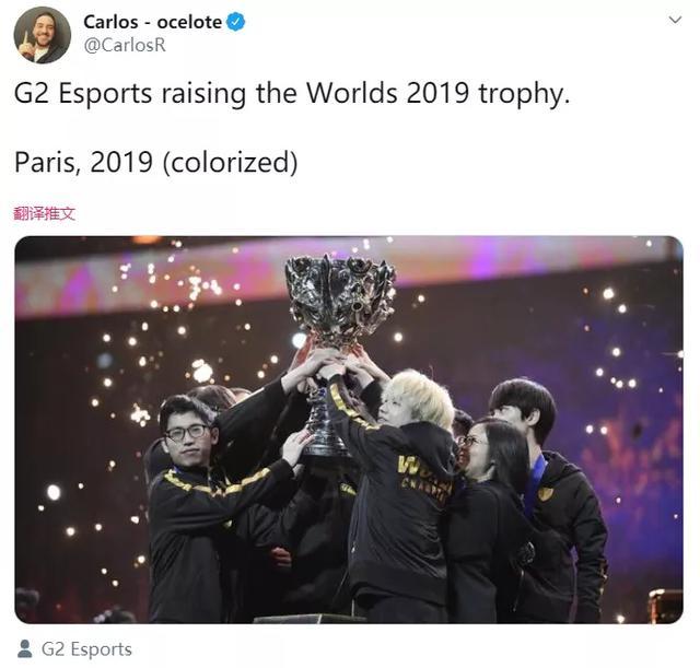 G2老板再次整活！配图FPX举杯，但是G2才是S9的冠军