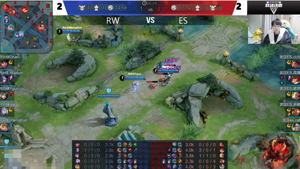 终于赢了！estar3-2险胜RW，最后一波团战，诺言、无铭立大功！