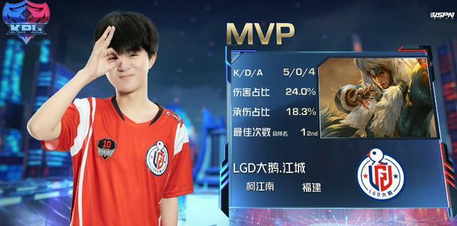 王者荣耀 LGD大鹅3：2胜VG 主持人都表示LGD大鹅有待加强