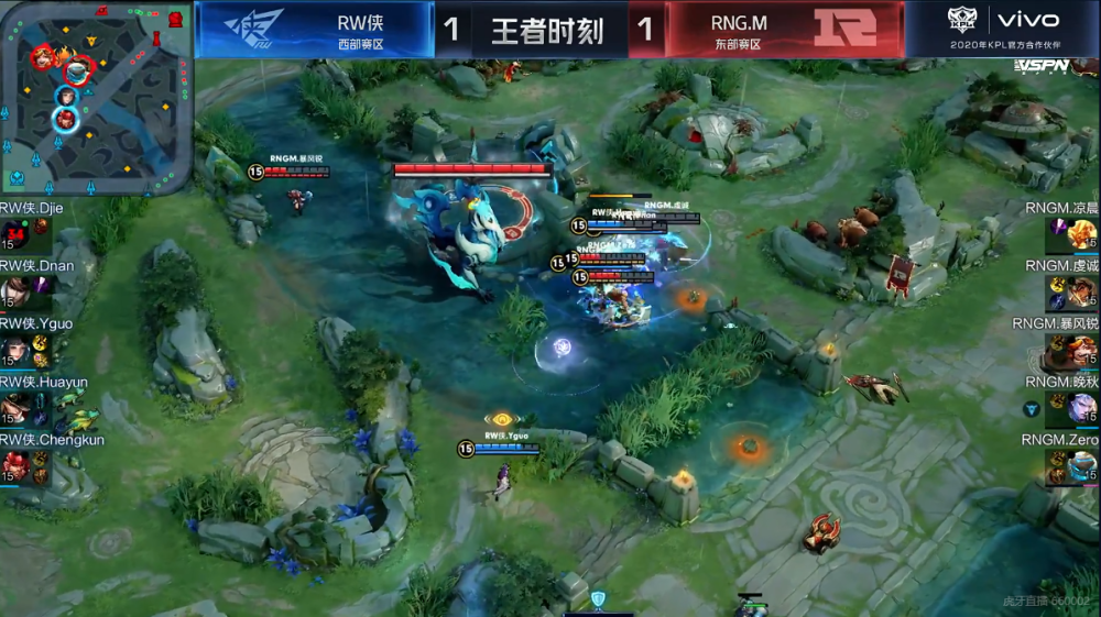 RW对阵RNGM：花云马可转满大，1打4极限四杀救世，渡劫又被新人单杀