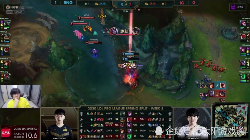 Theshy上单vn绕后看呆解说，姿态赛后道出RNG失利关键！