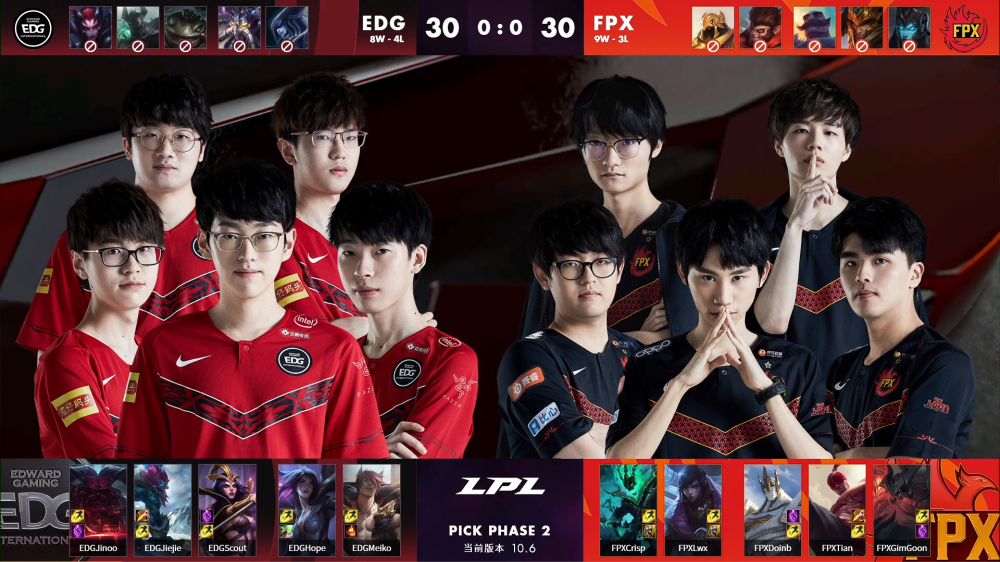 FPX打EDG状态回暖 金贡剑魔天神下凡 LQS锤石太秀了