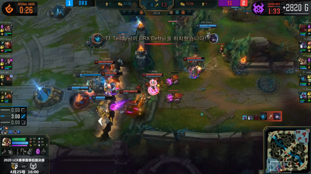 T1上单捡到宝了对位完爆Doran 成功挺进LCK决赛！