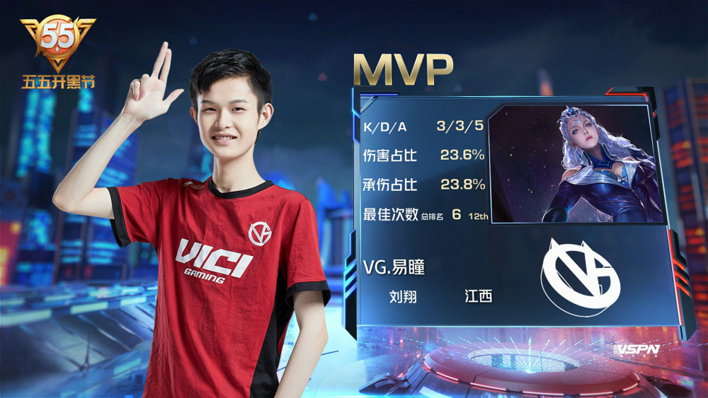 VG零封YTG，易瞳再次秀出露娜10分钟平推，最高兴的还是QG