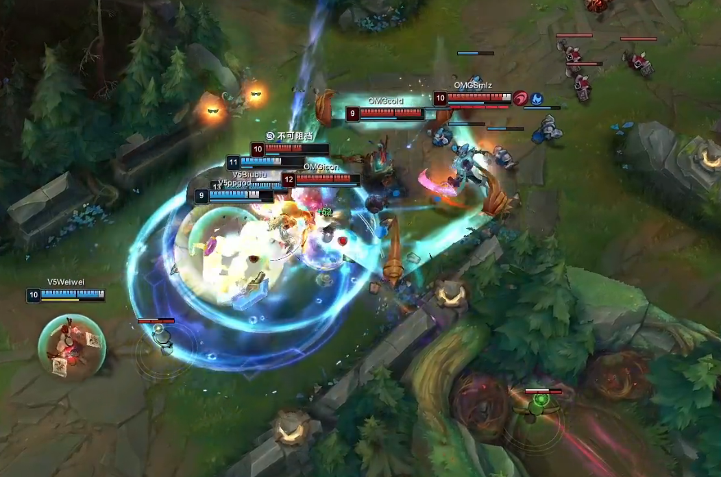 V5遭遇LPL夏季赛首败，OMG迎来了首胜，Smlz得到照顾斩获四杀