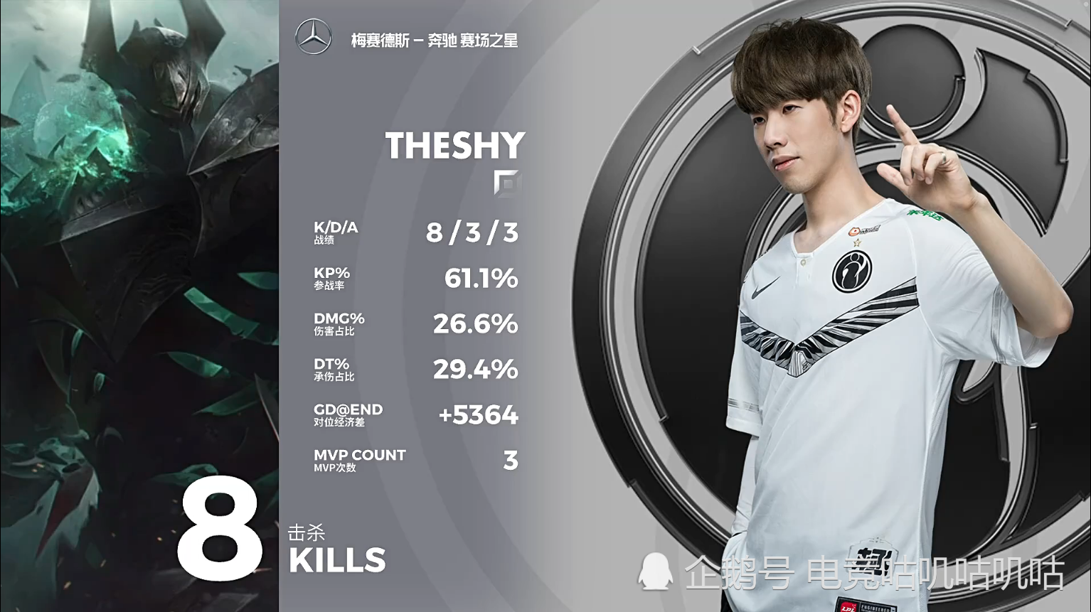 TheShy职业生涯首次使用铁男，IG让一追二战胜BLG