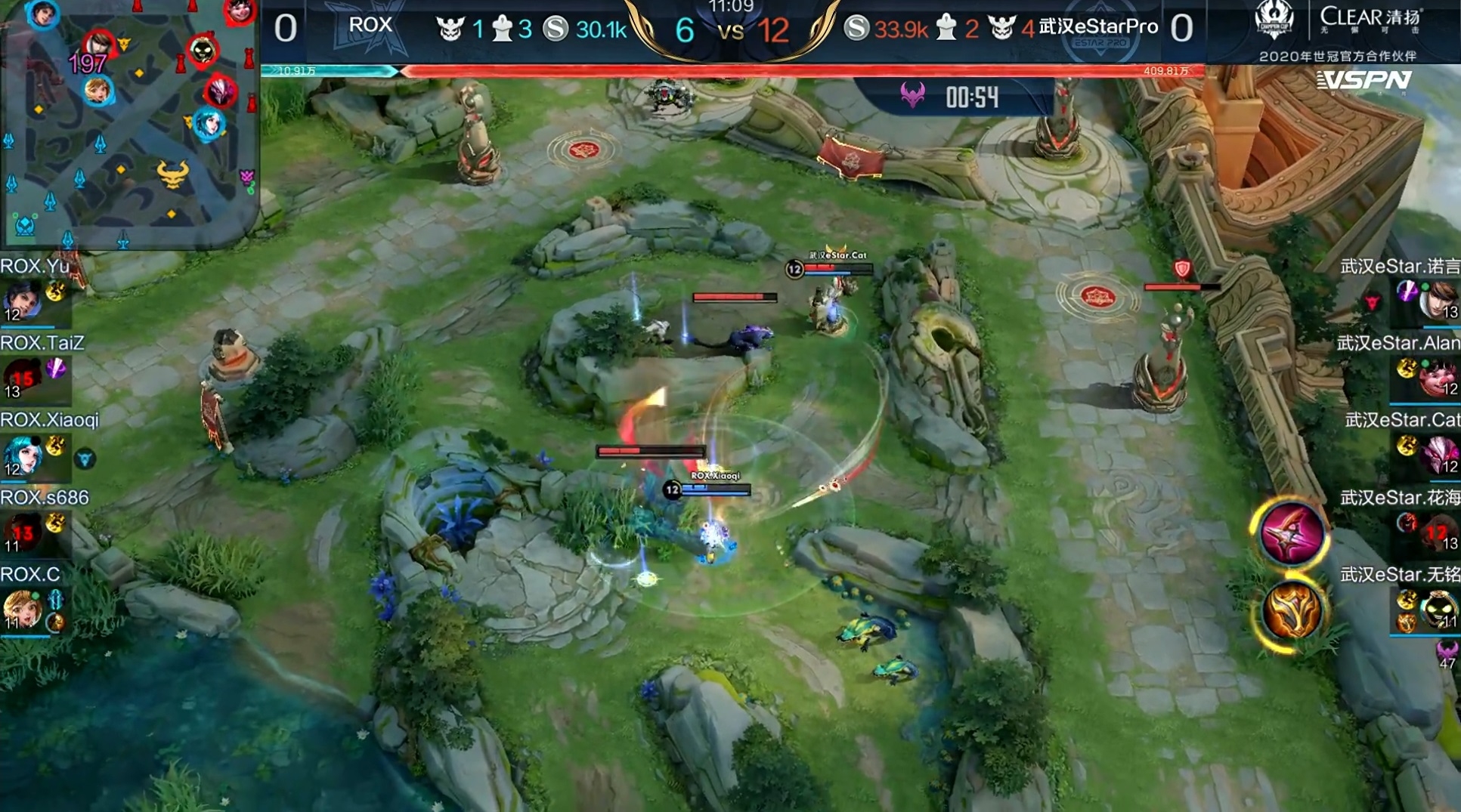 王者荣耀：eStar零封ROX，直接晋级八强，Cat干将十分欢乐