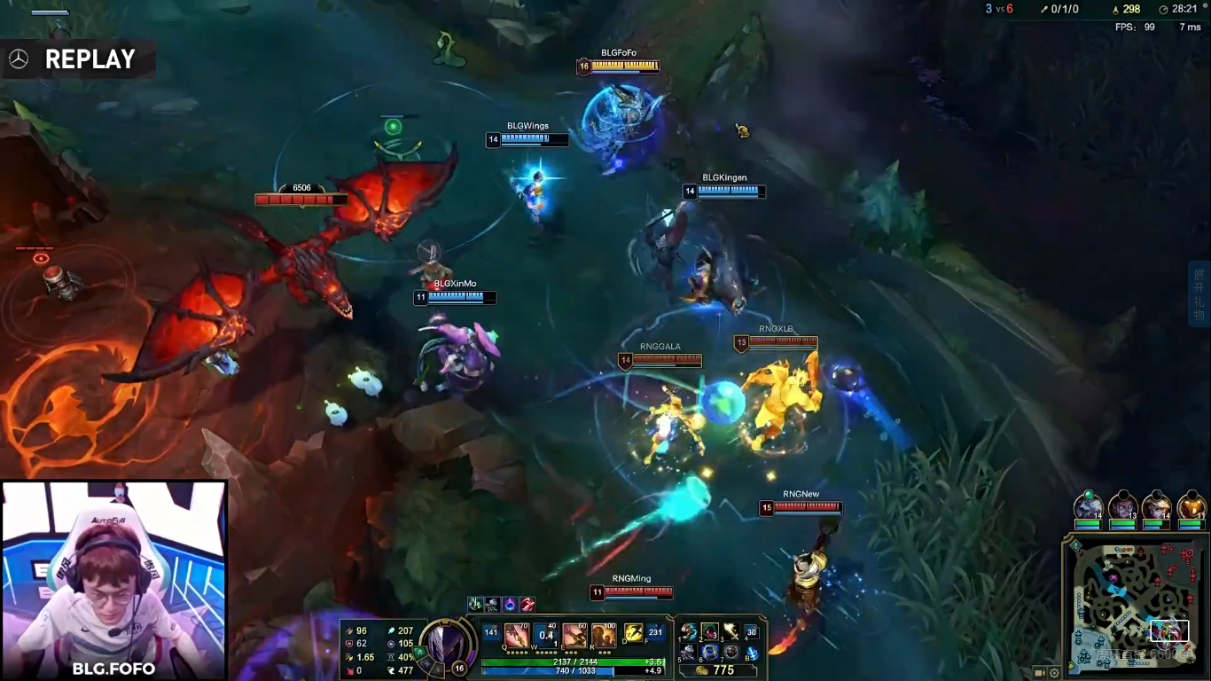 RNG剑指S10的希望正式破灭，xiaohu获得一张uzi体验卡！