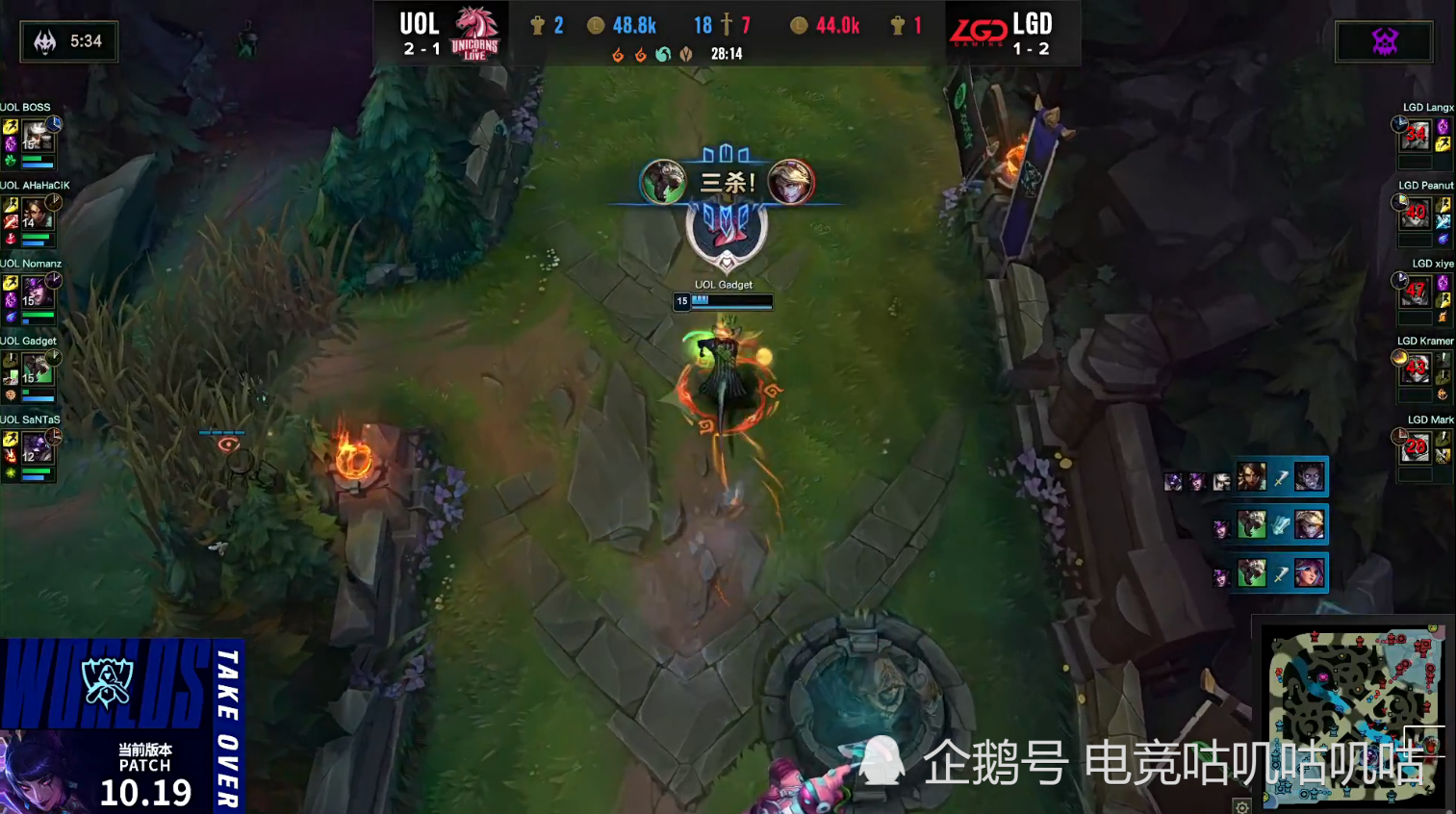 S10入围赛：LGD虽然惨败UOL，仍还有一丝希望晋级