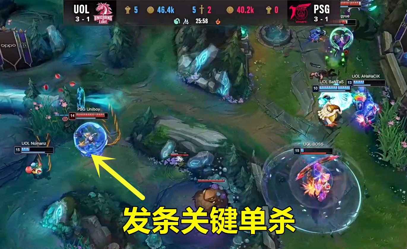 S10首支队伍突围成功，PSG翻盘UOL晋级，LGD莉莉娅成反面教材