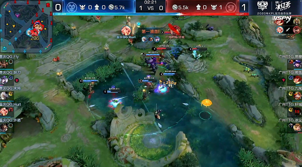 Fly蒙恬1抗4，QG击败TTG！居居：第一次见到比坦克还能抗！