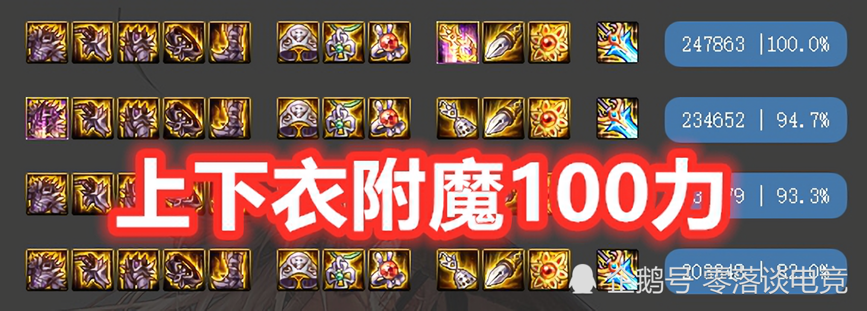 DNF：35力智徽章可以，上下衣100附魔就不行？谈伤害只是借口