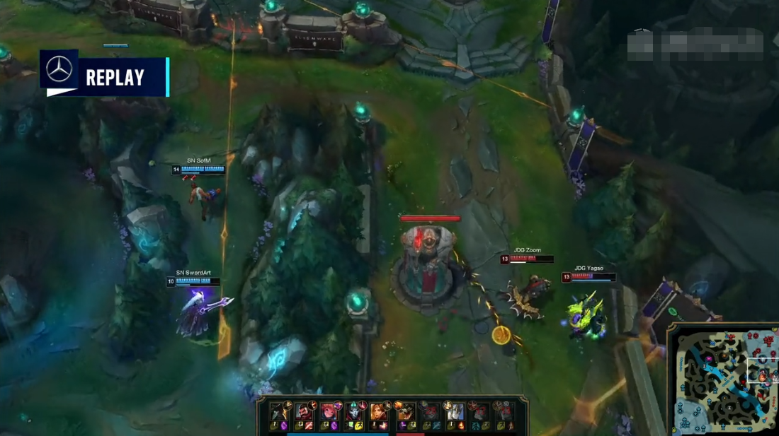 LPL内战名场面：焕烽烬退两男去JDG高地开狙，SN再下一城