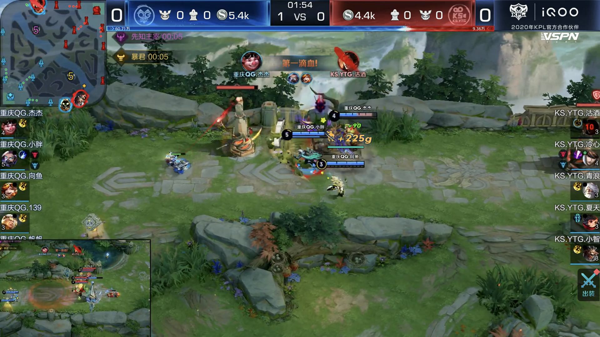 “QG二队首次上场？零封快手YTG拿到首胜！”老将青浪面露难色