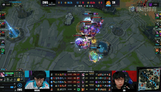 SN1-3不敌DWG无缘S10冠军 Bin剑姬五杀难救主_荔枝网新闻
