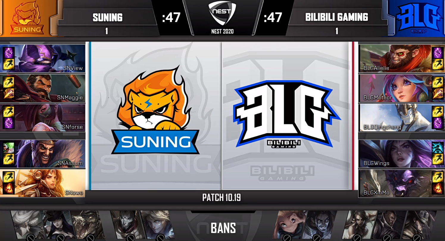 NEST小组赛BLG主力阵容不敌SN三队，粉丝：给fofo道歉吧！