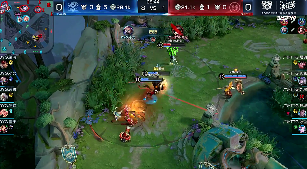 DYG“最强阵容”名不虚传，TTG毫无还手之力！张角：要被零封