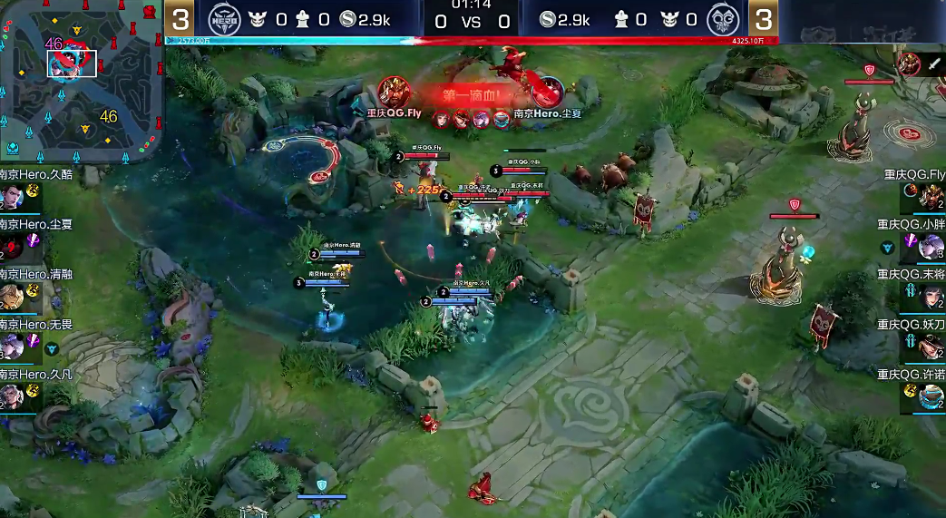 久哲巅峰对决经验太老道，飞牛大将军尽力了！Hero“生死局”击败QG