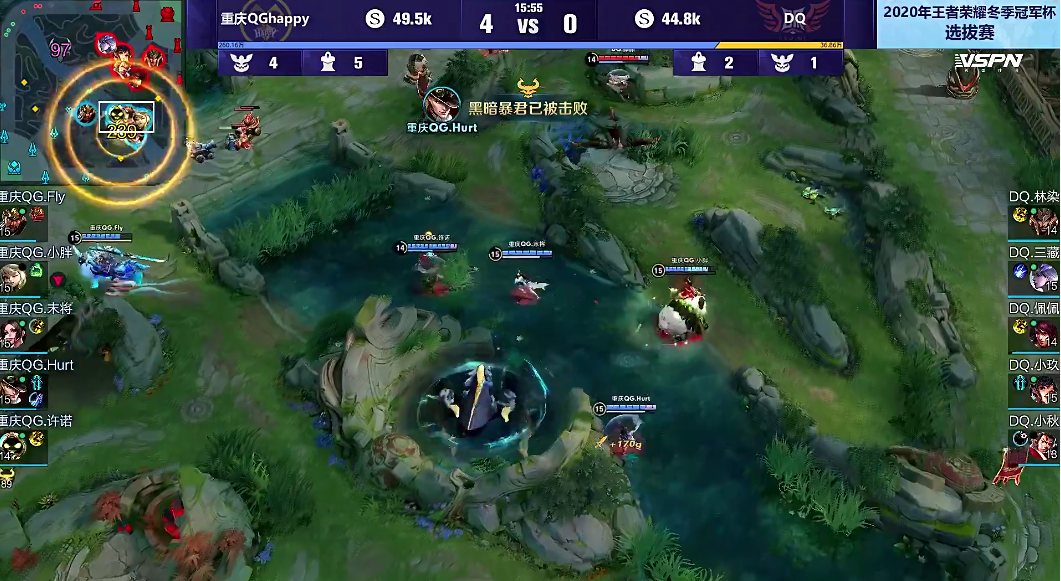 “零人头”刺痛不逊色Fly，QG零封DQ！痛子哥：六天没跟训了