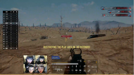 绝地求生PGI.S：IFTY吃下一鸡，PCL如猛虎下山连斩两鸡