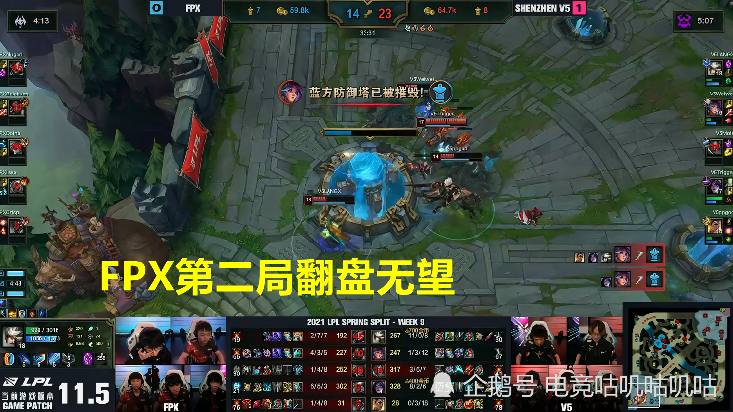 FPX惨败V5无缘前二，反被粉丝嘲讽：替天行道，不能怪拉夫