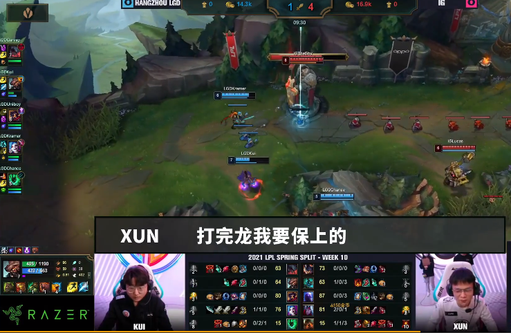 IG做出1个转变，开始向RNG学习了！Xun也会保着Theshy去打