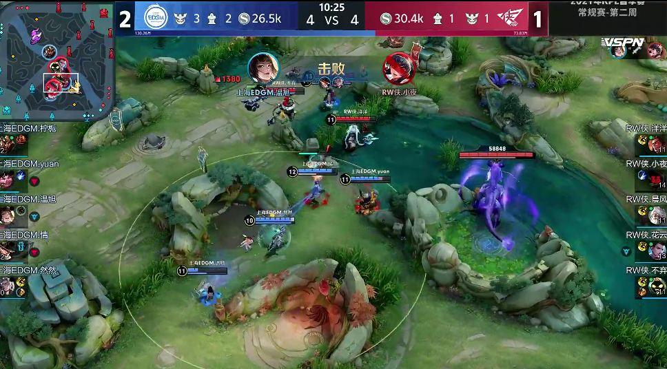 EDG犯大错了？“9分钟平推”把RW打醒了，已连续被暴打两局！