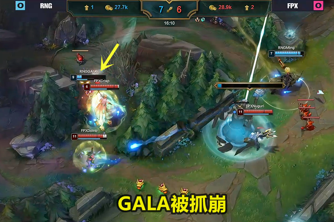 FPX运营击败RNG，小天节奏力压Wei，GALA被抓崩了