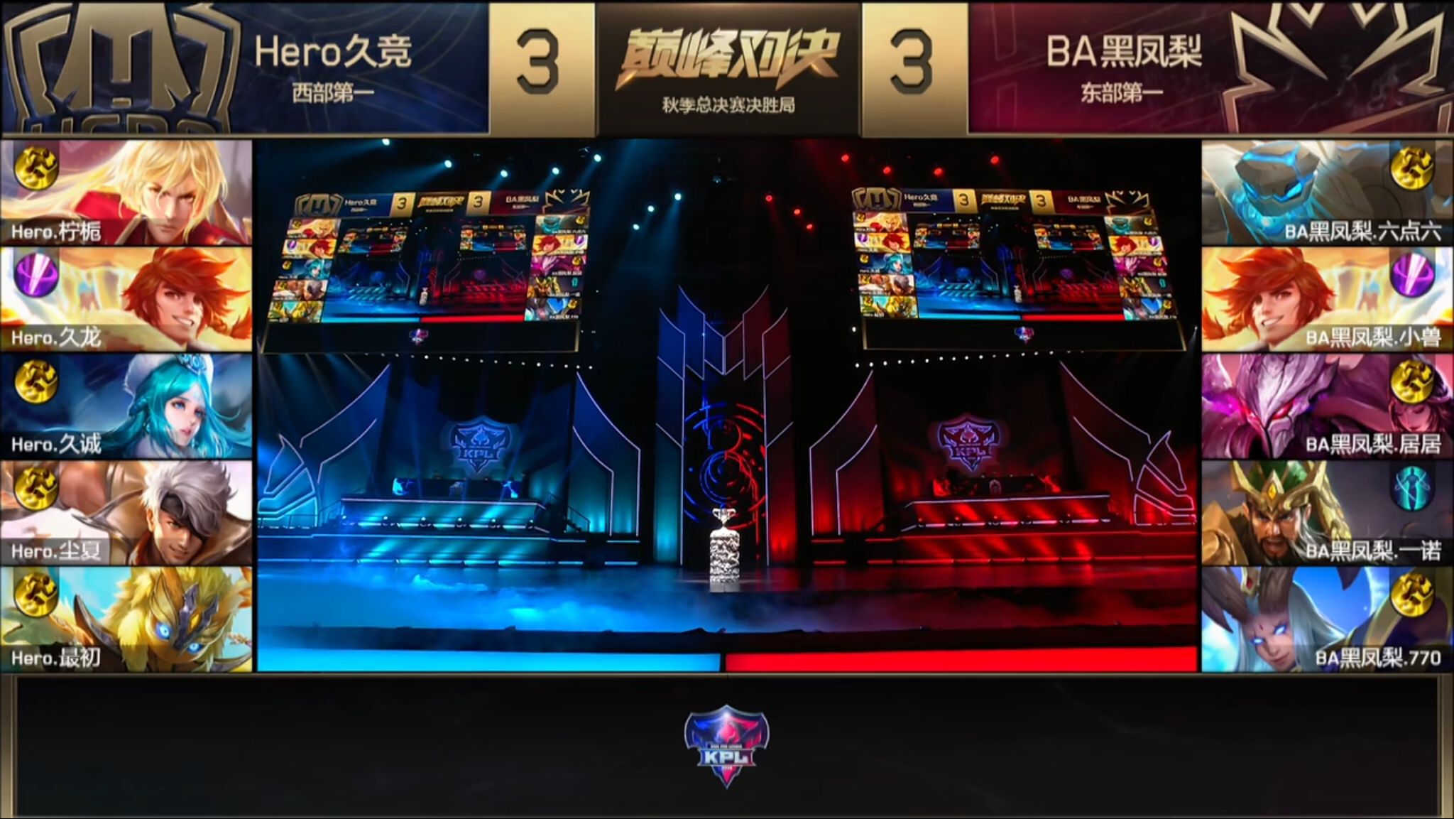历届KPL夺冠的决赛对局，看Hero建立王朝！