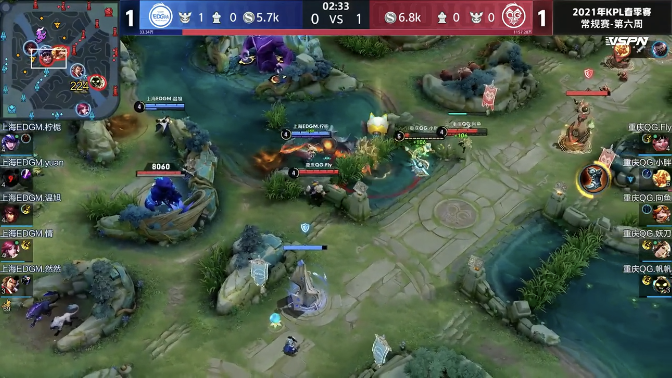 QG3：1EDGM！FLY每一个动作都在卡位，展现优秀大局观斩获千万人气