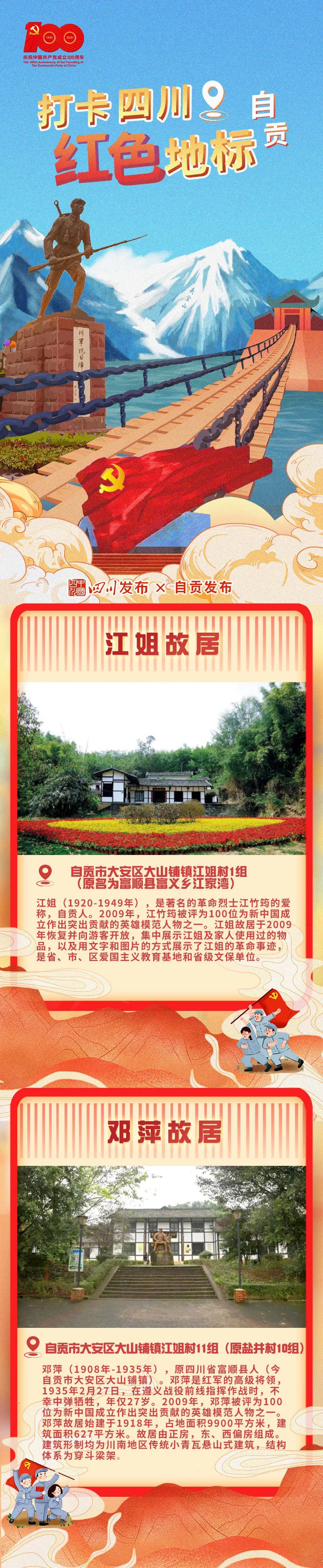 自贡这些初心打卡点你去过吗丨打卡四川红色地标 腾讯新闻