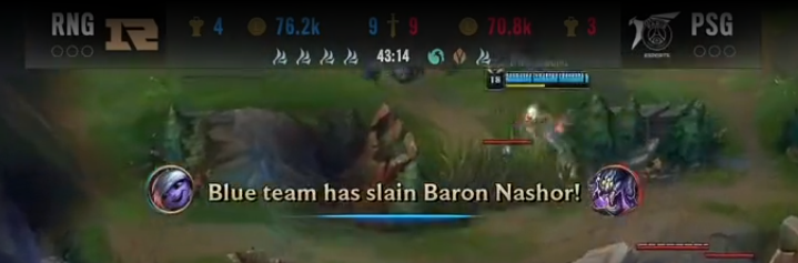 PSG陷入RNG运营节奏，RNG轻取首场胜利