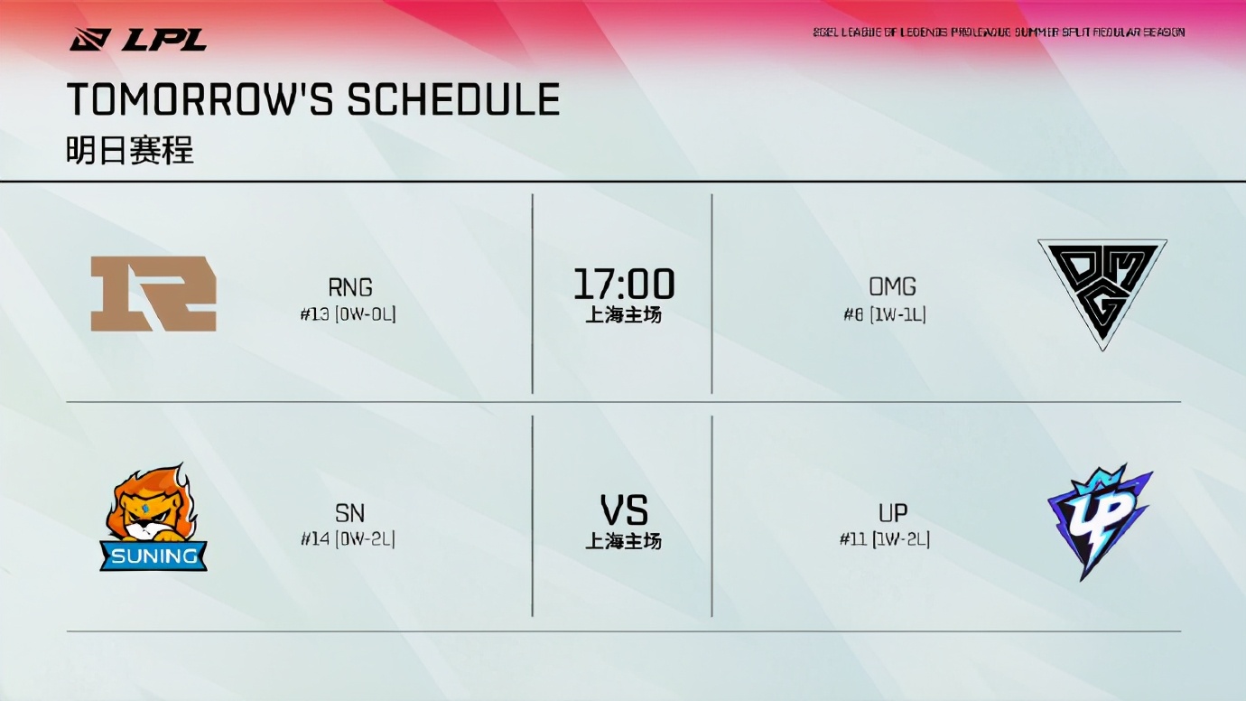 “Gala大战走A怪，小虎大战New”LPL阵容公布：RNG迎来首秀