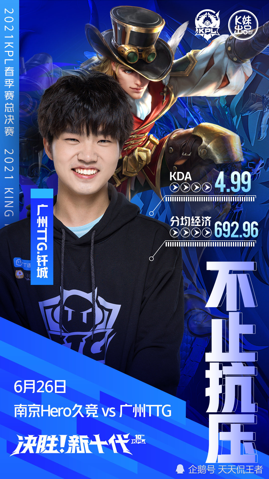 首发公布！2021KPL新十代，Hero和TTG鹿死谁手？今日揭晓！