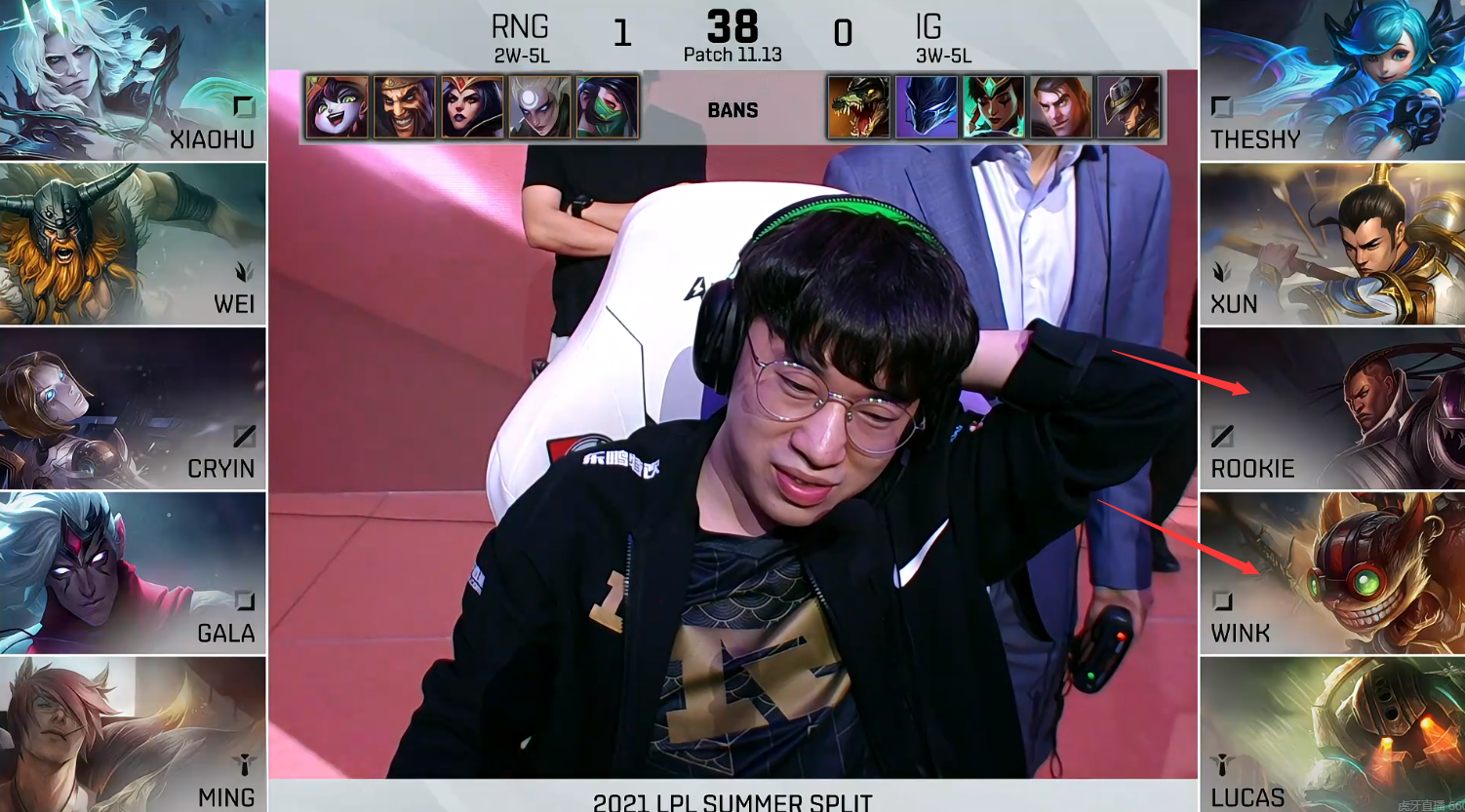 LOL：TheShy回归首秀失利RNG上野杀疯了，电竞春晚成单方面屠杀？