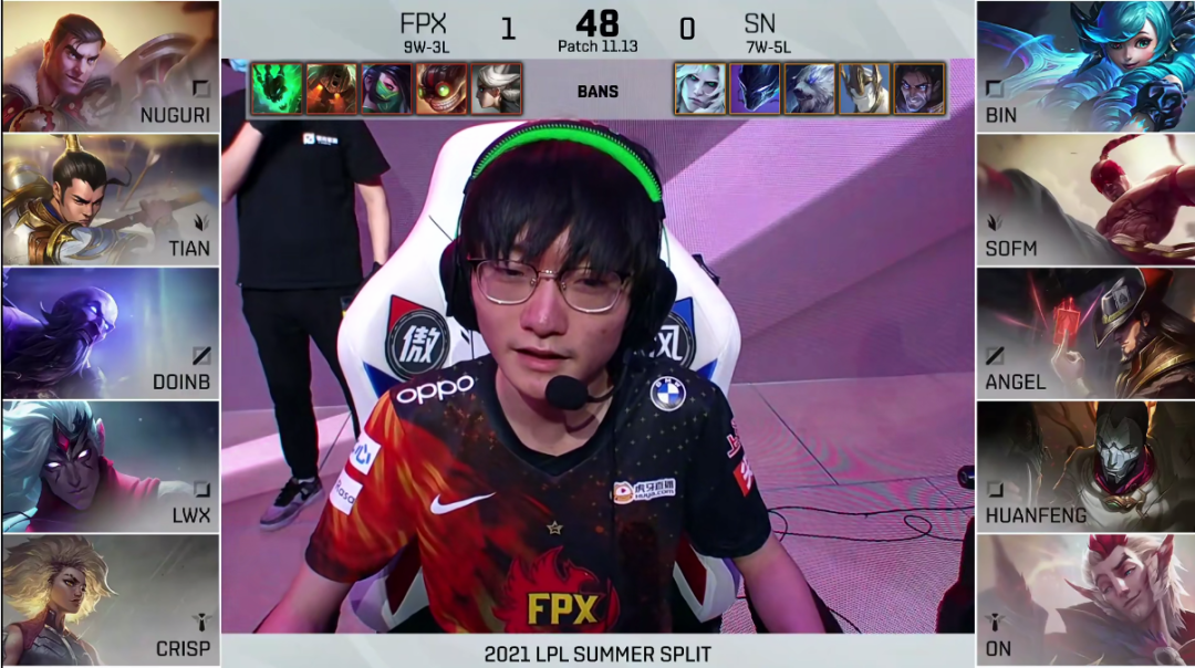 FPX2-1击败SN，晋级季后赛！Doinb四杀塞拉斯疯狂carry